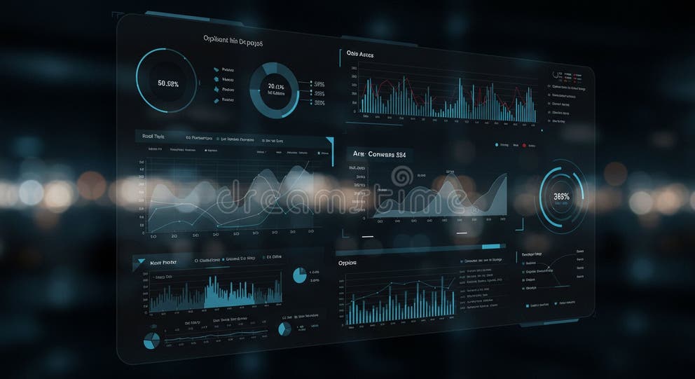 Multiple Digital Interface Displays Stock Illustrations – 1,020 ...