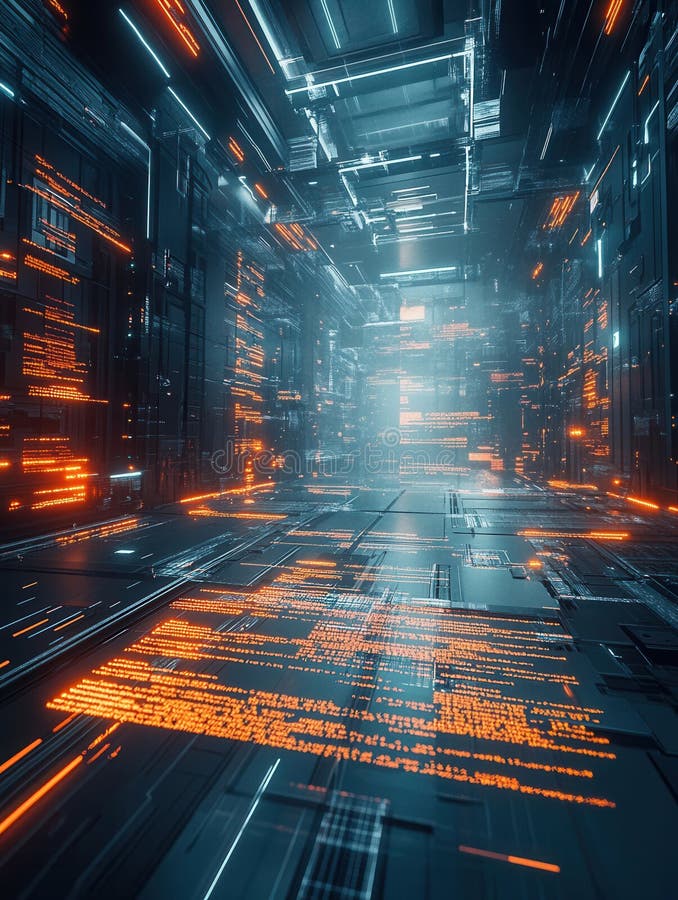 Digital Interface Featuring Code Aligned with the Golden Ratio in a ...