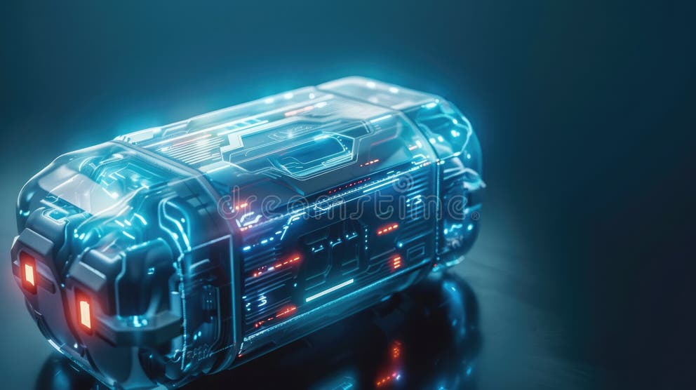 Digital Interface on a Futuristic Battery Pack, Showcasing Cutting-edge Innovation, with ...