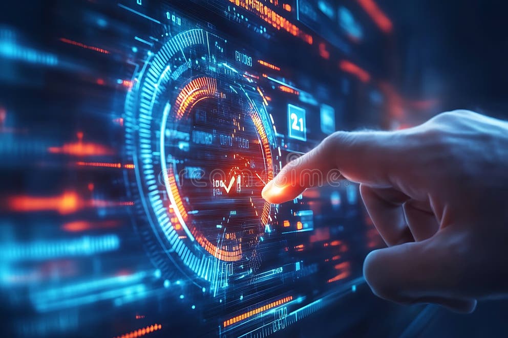 Digital Interface Futuristic Technology, Data Analytics, System ...