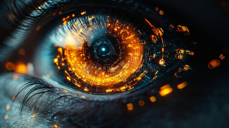 Digital Interface Overlays Human Eye Showcasing Advanced Diagnostic ...