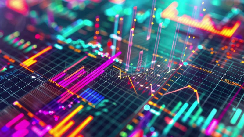 Digital Interface Pulsing with Data Streams, 4K Animated Video Looping Stock Video - Video of ...