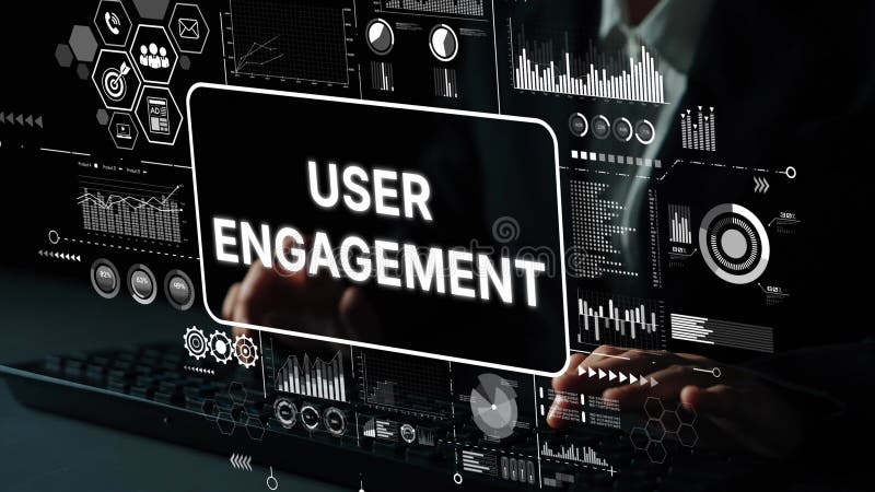 Digital Interface Representing User Engagement Analysis with Graphs and ...