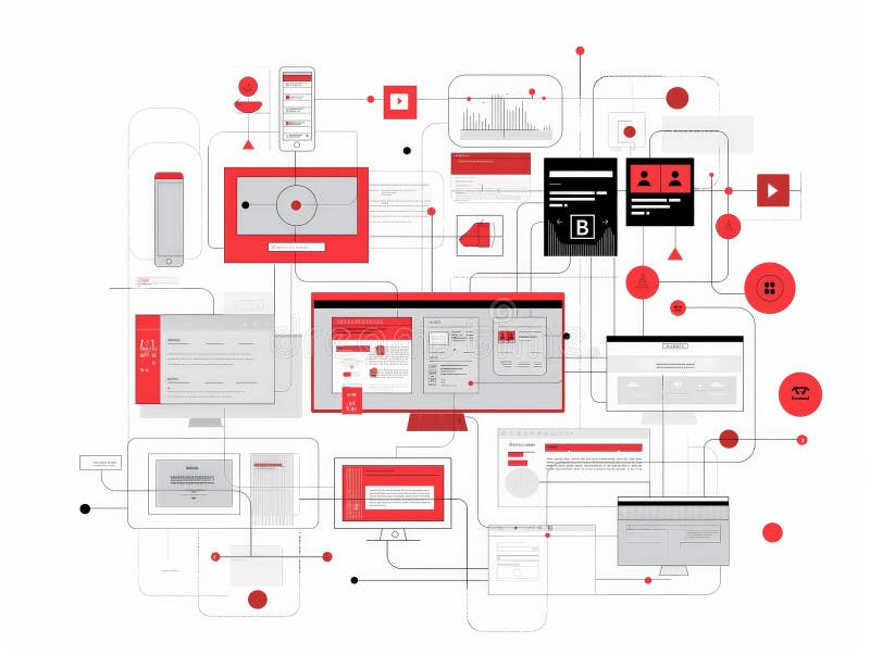 Digital Interface Scheme Concept Stock Image - Image of concept ...