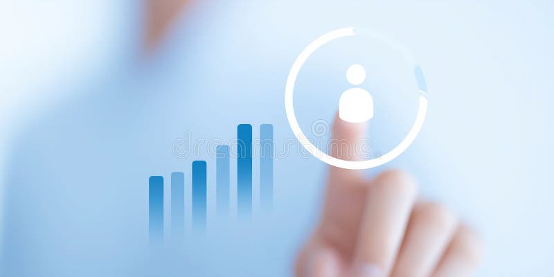 Digital Interface Showing User Profile Selection with Upward Growth ...