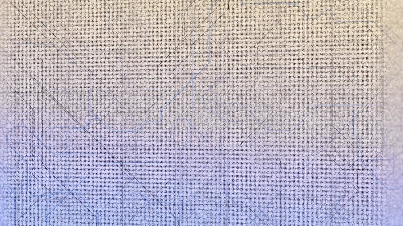 Digital Interface with White Lines and Dots, Seamless Loop. Animation ...