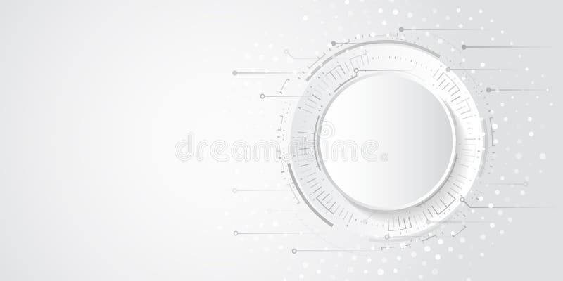 Digital Internet Communication in Grey Background. Wide Cyber Security ...