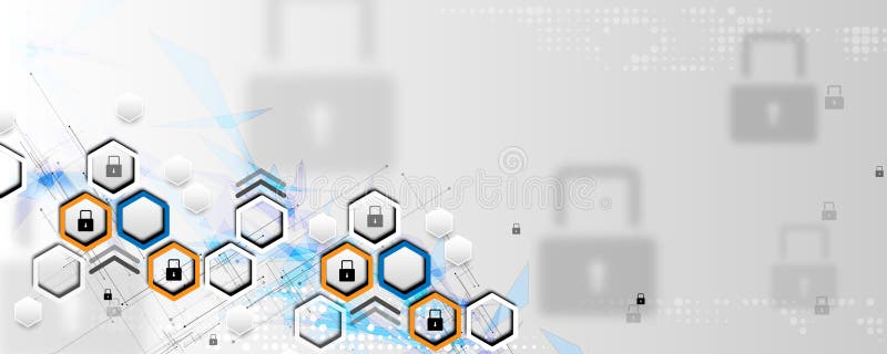 Digital Internet Network Communication Security Technology Concept for ...