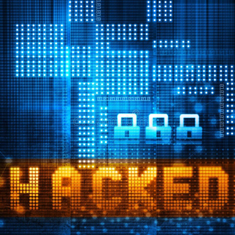 Digital Internet Technology Background Stock Illustration ...