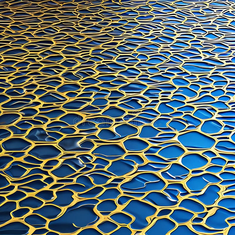 A Digital Interpretation of a Metallic Surface, with Intricate Patterns ...