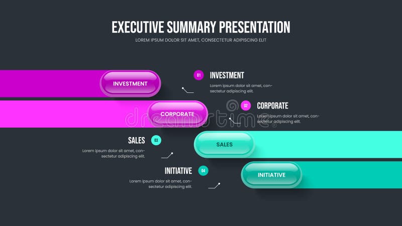 Digital Introduction 4 Step Diagram Slideshow Template Stock Vector ...
