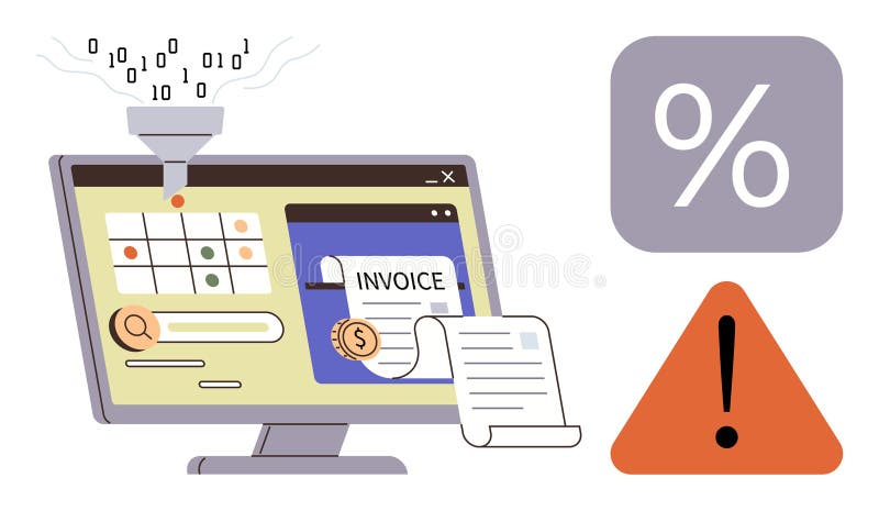 Digital Invoice Management with Data Processing, Error Warning, and ...