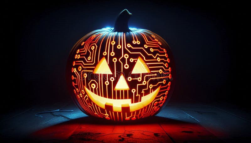 Digital Jack-o -Lantern Pumpkin: an Electronic Halloween Pumpkin that ...