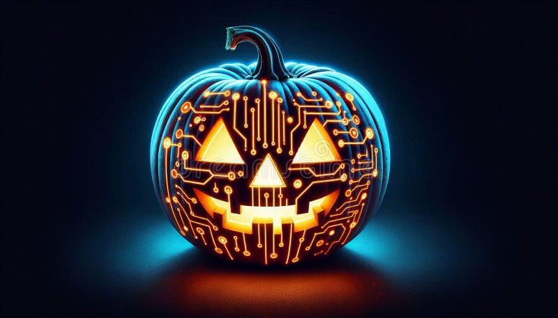 Digital Jack-o -Lantern Pumpkin: an Electronic Halloween Pumpkin that ...