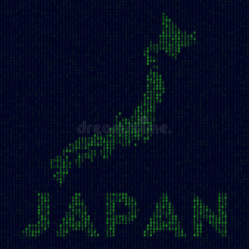 Digital Japan logo. stock vector. Illustration of coding - 174438544