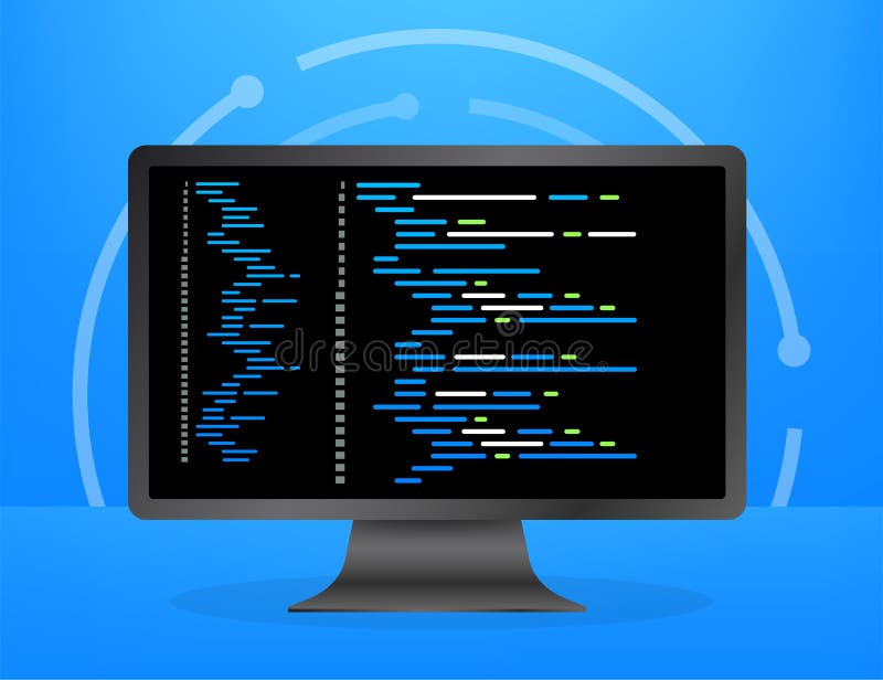 Digital Java Code Text. Computer Software Coding Vector Concept Stock Vector - Illustration of ...