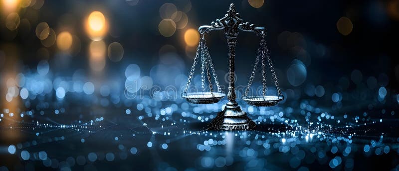 Digital Justice: Balancing Law in the Modern Tech Era. Concept ...