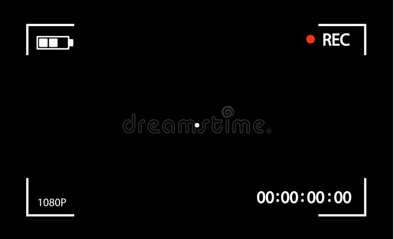 Digital 4K Camera Video Viewfinder.Camera Rec Interface Viewfinder with ...