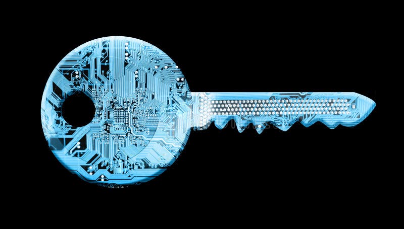 Digital Key stock illustration. Illustration of lock, information - 3198275