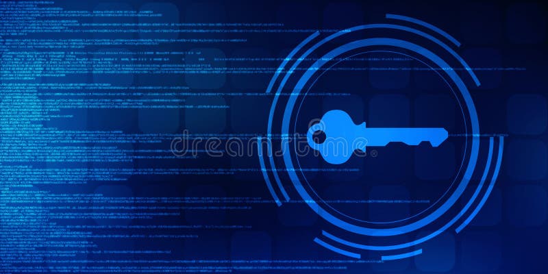 Key To Success or Solution, Cyber Security Concept Stock Photo - Image ...