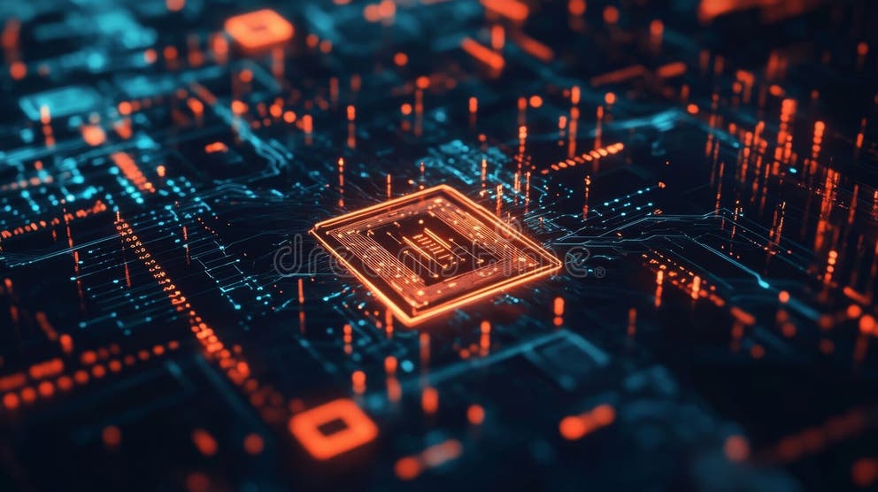 Digital Key Surrounded by Binary Code and AI Neural Connections Stock ...