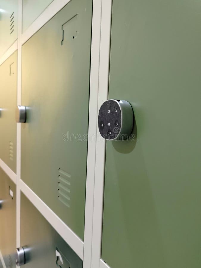 Digital Keypad Lock on the Locker Door Inside the Room Stock Photo ...