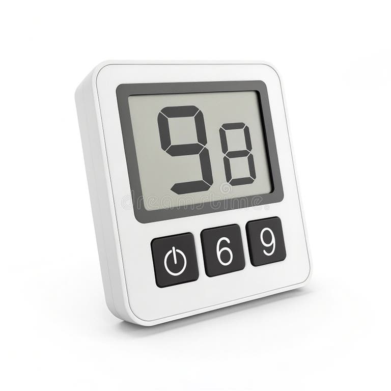 Digital Kitchen Clock Timer PNG Stock Illustration - Illustration of ...