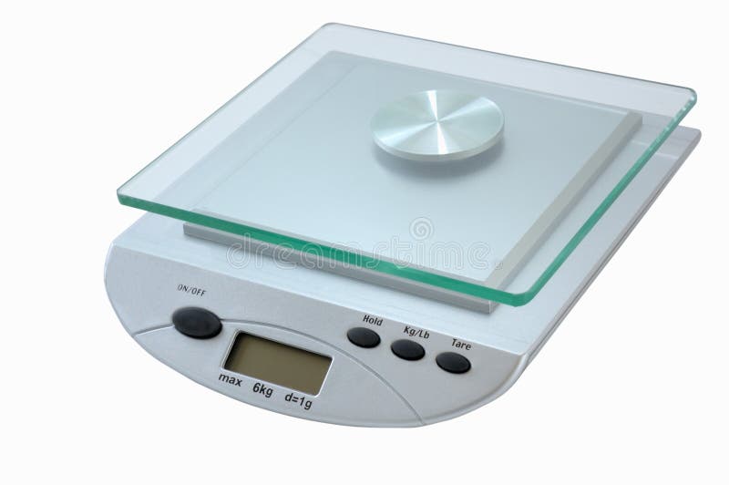 Digital kitchen scale stock image. Image of balance, metric - 9011123