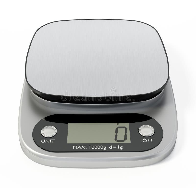 1 Ton Weight Isolated on White Background. 3D Illustration Stock ...