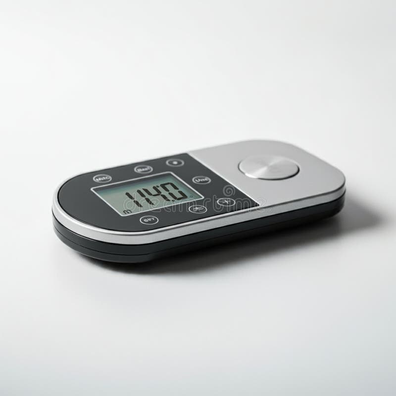 Digital Kitchen Scale with a Sleek, Rectangular Design Featuring a ...