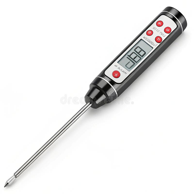 Digital Kitchen Thermometer PNG Stock Illustration - Illustration of ...