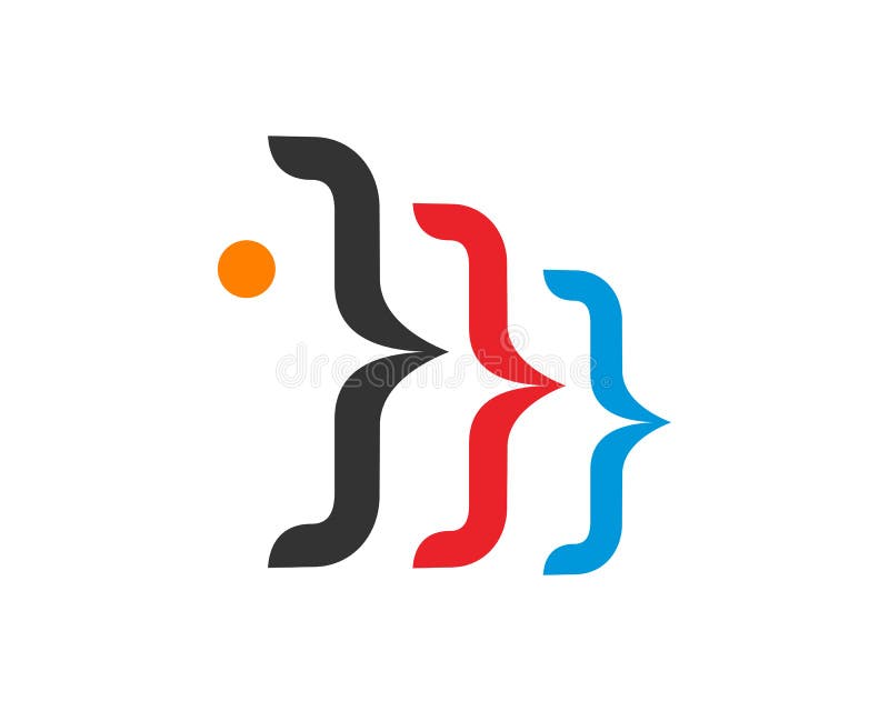 Digital Kod Logo Template Design Vector Stock Illustrationer ...