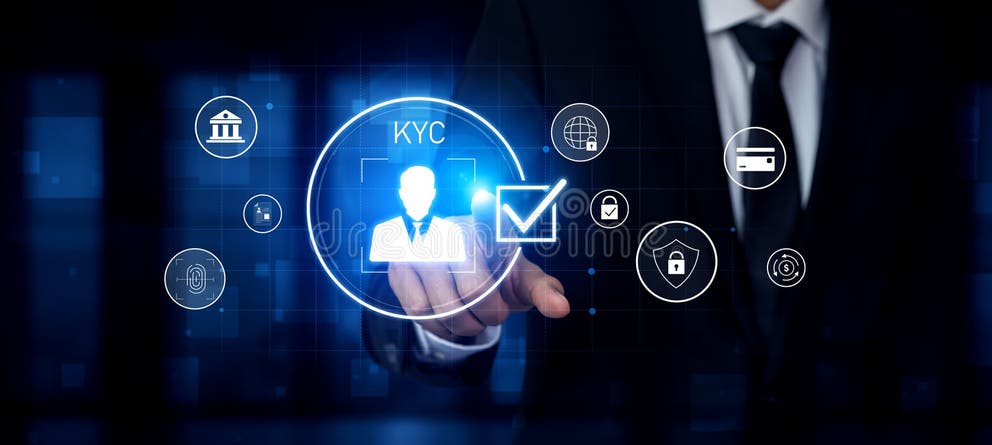 Digital KYC Verification Process with ID Authentication Vouch Stock Photo - Image of regulation ...