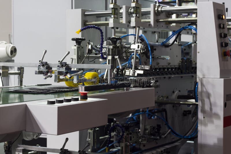 Digital Label Production Machine Stock Photo - Image of quality, roll ...