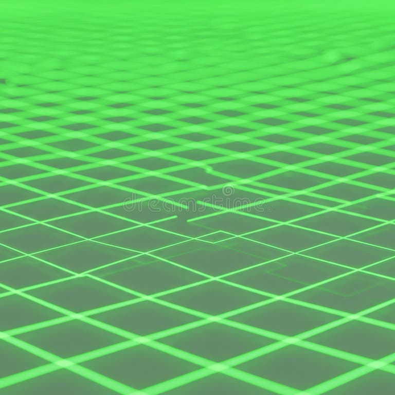 A Digital Landscape Featuring a Grid Pattern of Intersecting Lines in ...