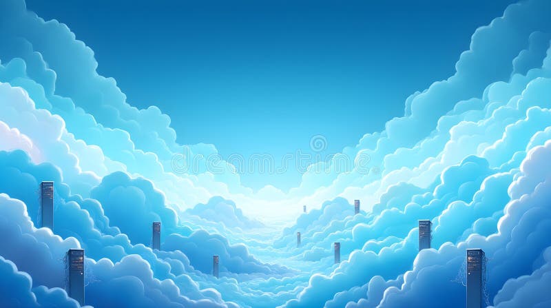 CloudTech Infrastructure Visualization Stock Illustration ...