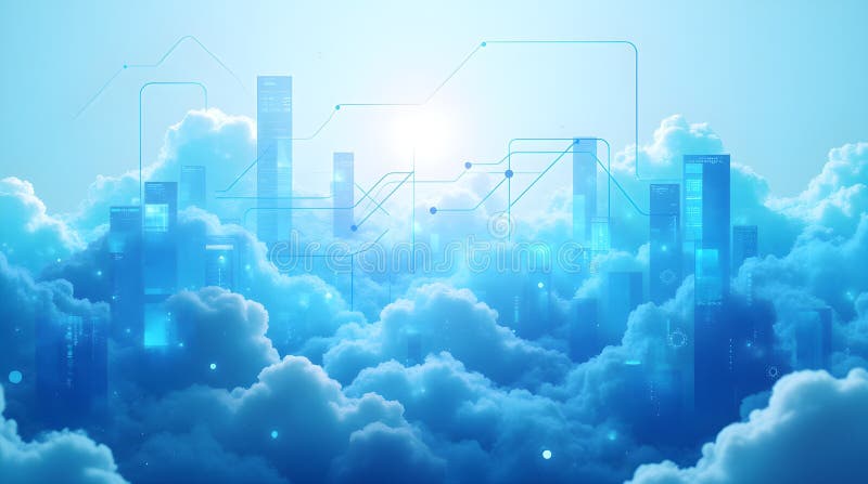 CloudTech Infrastructure Visualization Stock Illustration ...