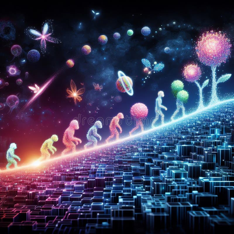 A Digital Landscape Where Evolutionary Processes are Represented As ...