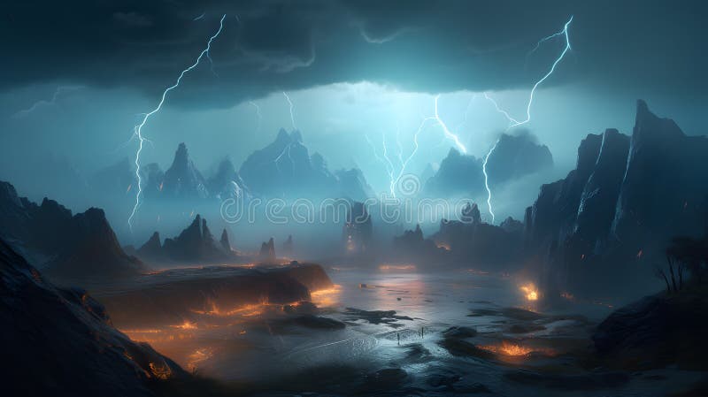 Digital Landscapes Futuristic Virtual Reality Dynamic Lig Generative AI ...