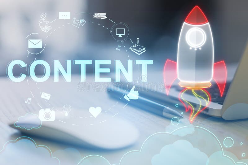 Digital Launch of CONTENT Concept with Holographic Rocket, Digital ...