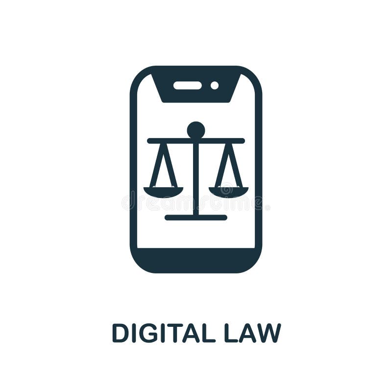 Intellectual Property Icon. Simple Illustration from Digital Law ...