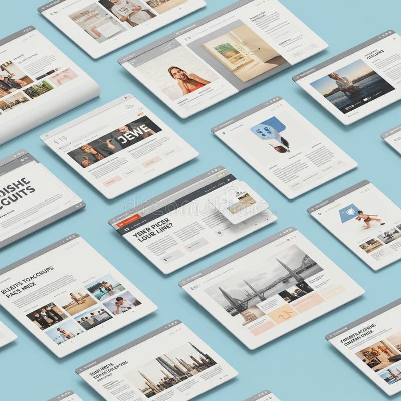 Webpage Design Templates Stock Illustrations – 3,563 Webpage Design ...