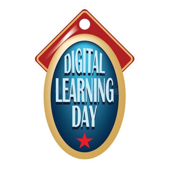 Digital Learning Day stock illustration. Illustration of clipart - 364303199