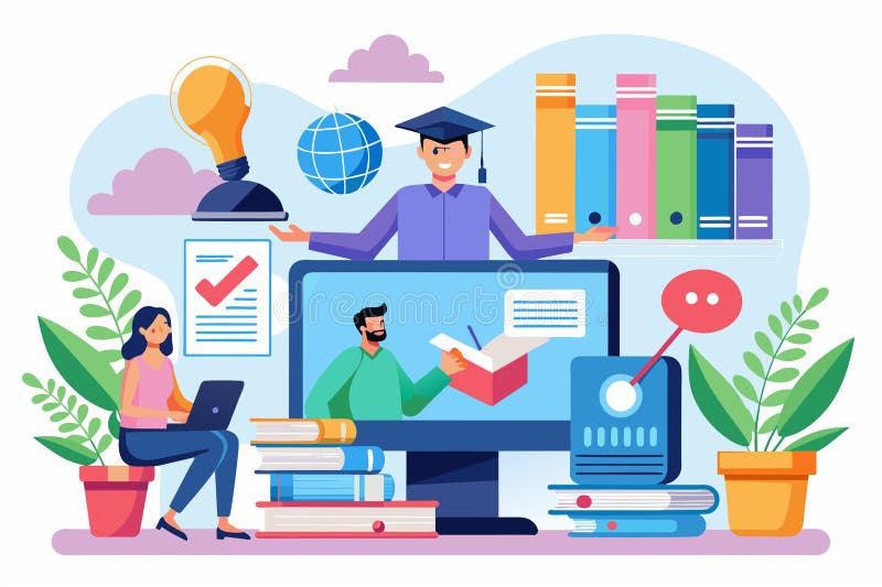 Digital Resources Education Stock Illustrations – 4,255 Digital ...