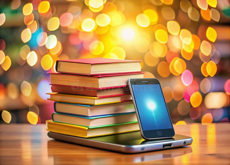 Digital Learning Hub: Mobile Device Amidst Books, Evoking an Immersive ...