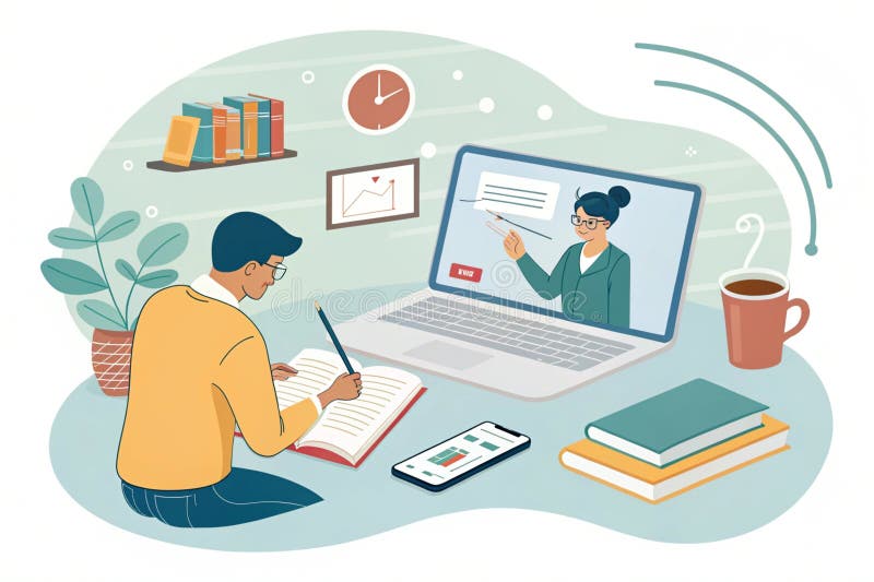 Digital Learning and Internet Lessons - Modern Education Technology ...