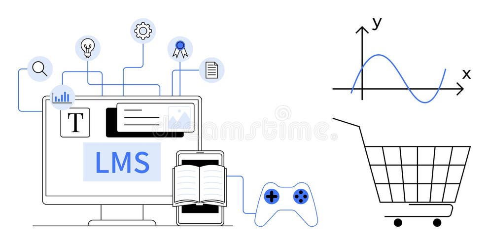 Digital Learning Management System with Online Shopping and Data ...