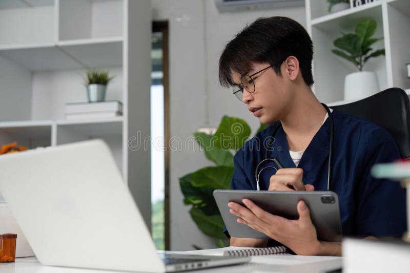 Digital Learning and Patient Care. a Medical Student Multitasking with ...