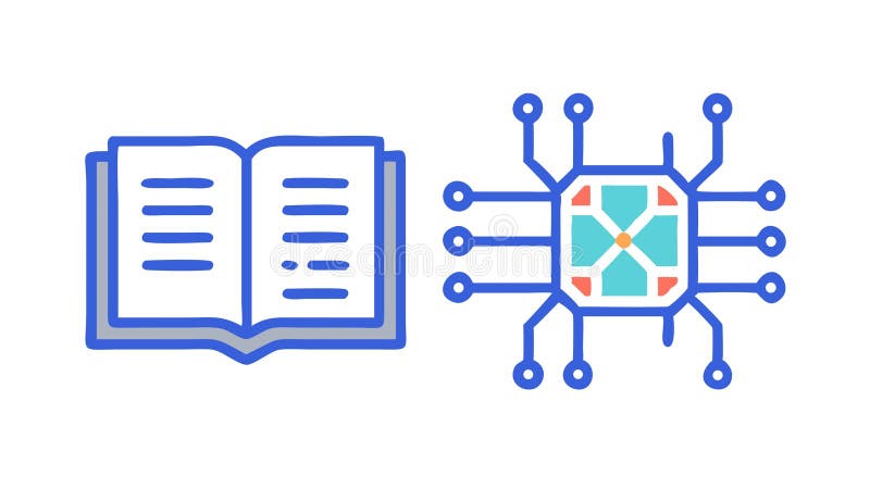 Digital Learning Technology Education: E-Books Circuitry, Vector Design ...