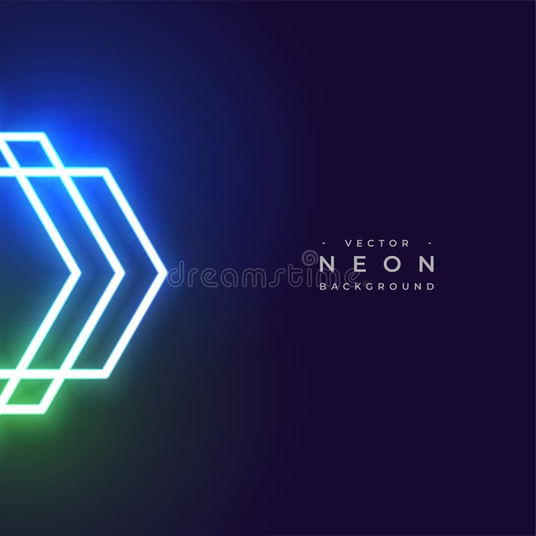 Digital LED Arrow Light Background for Trendy Design Stock Vector ...